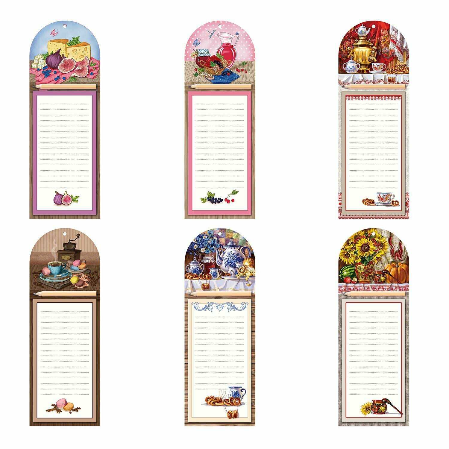 Блок для записей с карандашом "Мои заметки", 100 x 280 мм, 40 листов, "Подсолнухи"