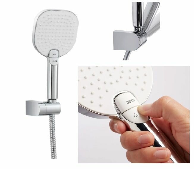 Держатель для душа + Душевая лейка + шланг (1.75 м )