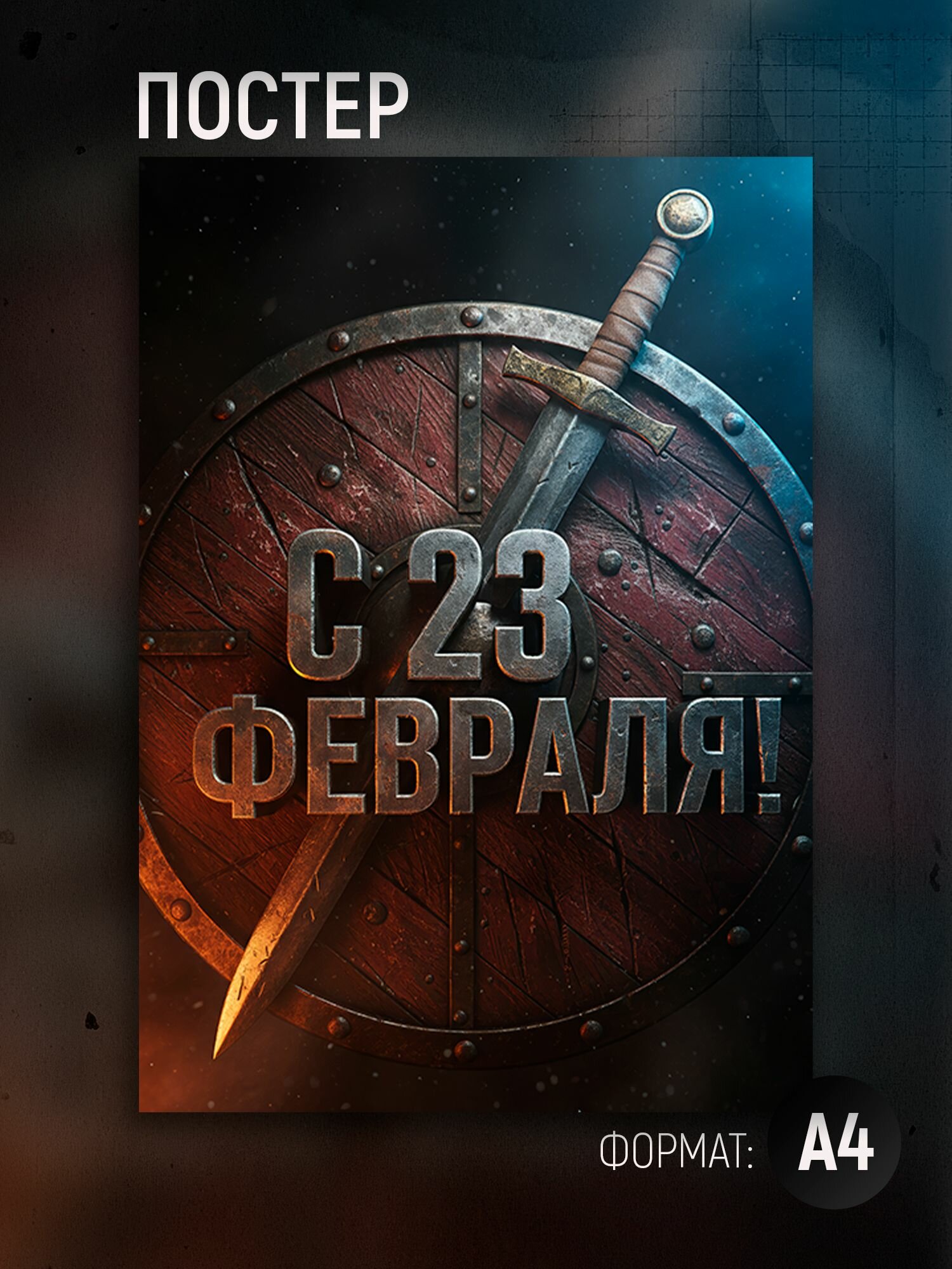 Плакат 23 февраля