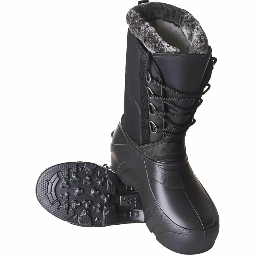Сапоги мужские из ЭВА со вставным чулком (шнур) -50С (Б-16) черный р.42, 2386917