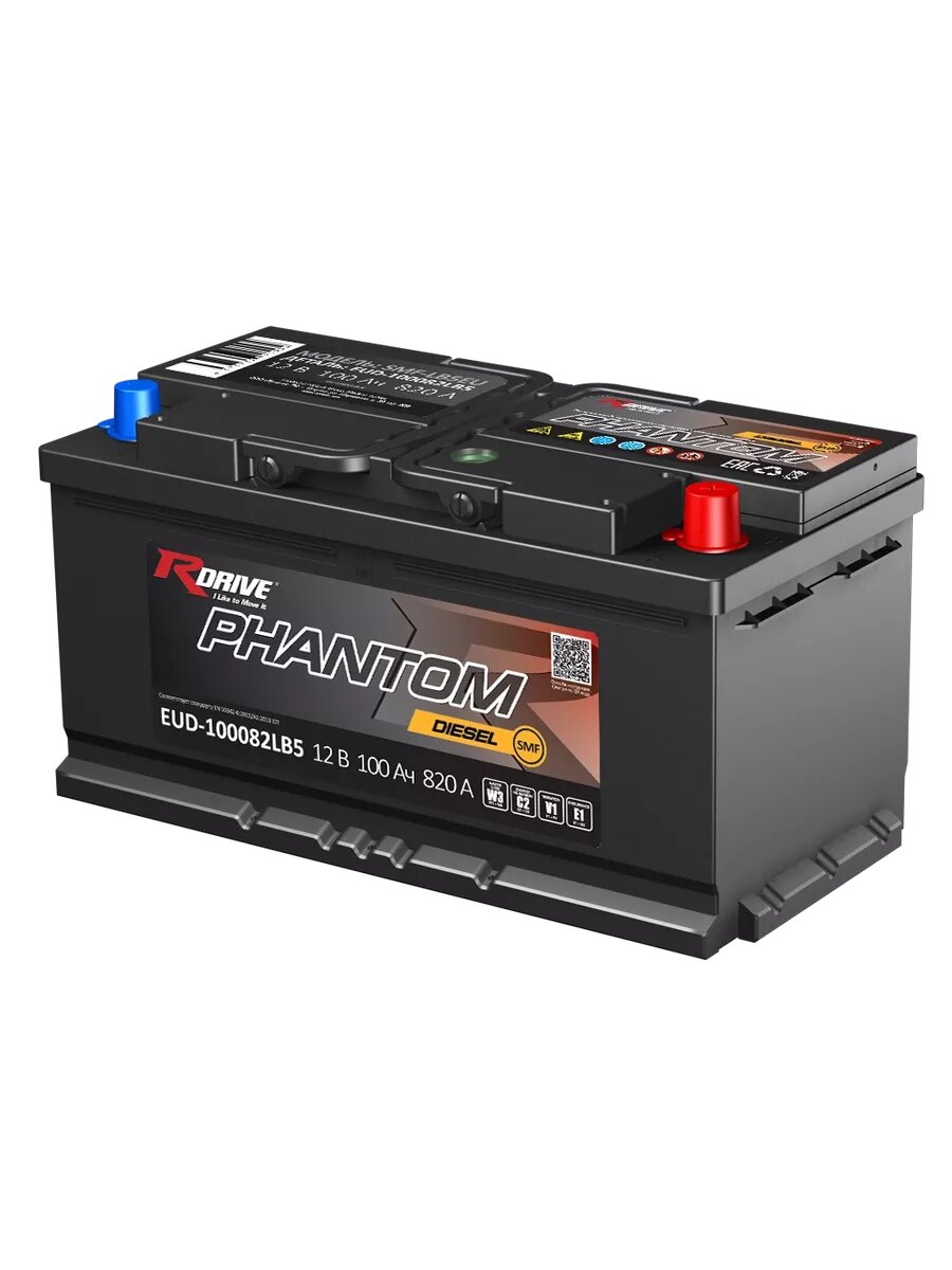 Аккумулятор RDRIVE PHANTOM 100SR 12V 100Ач обр. пол.