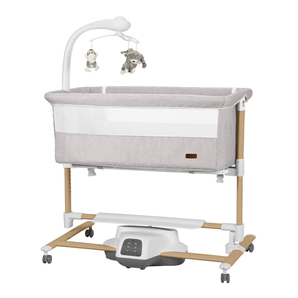 Приставная кроватка колыбель манеж с рождения до 1.5 лет Carrello Bloom Silk Beige