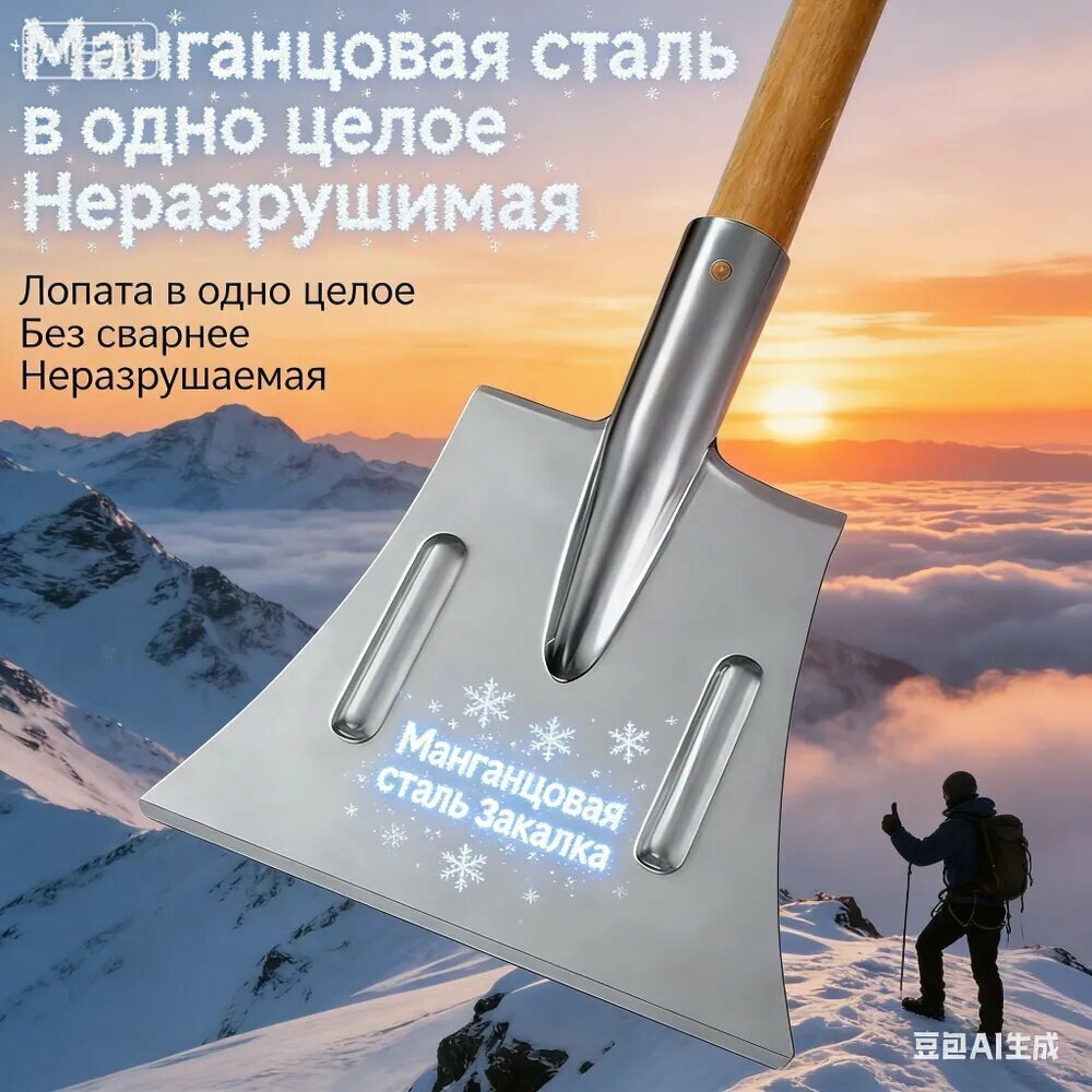 VOEVOESG Скребок-ледоруб для уборки снега, универсальная 23 см