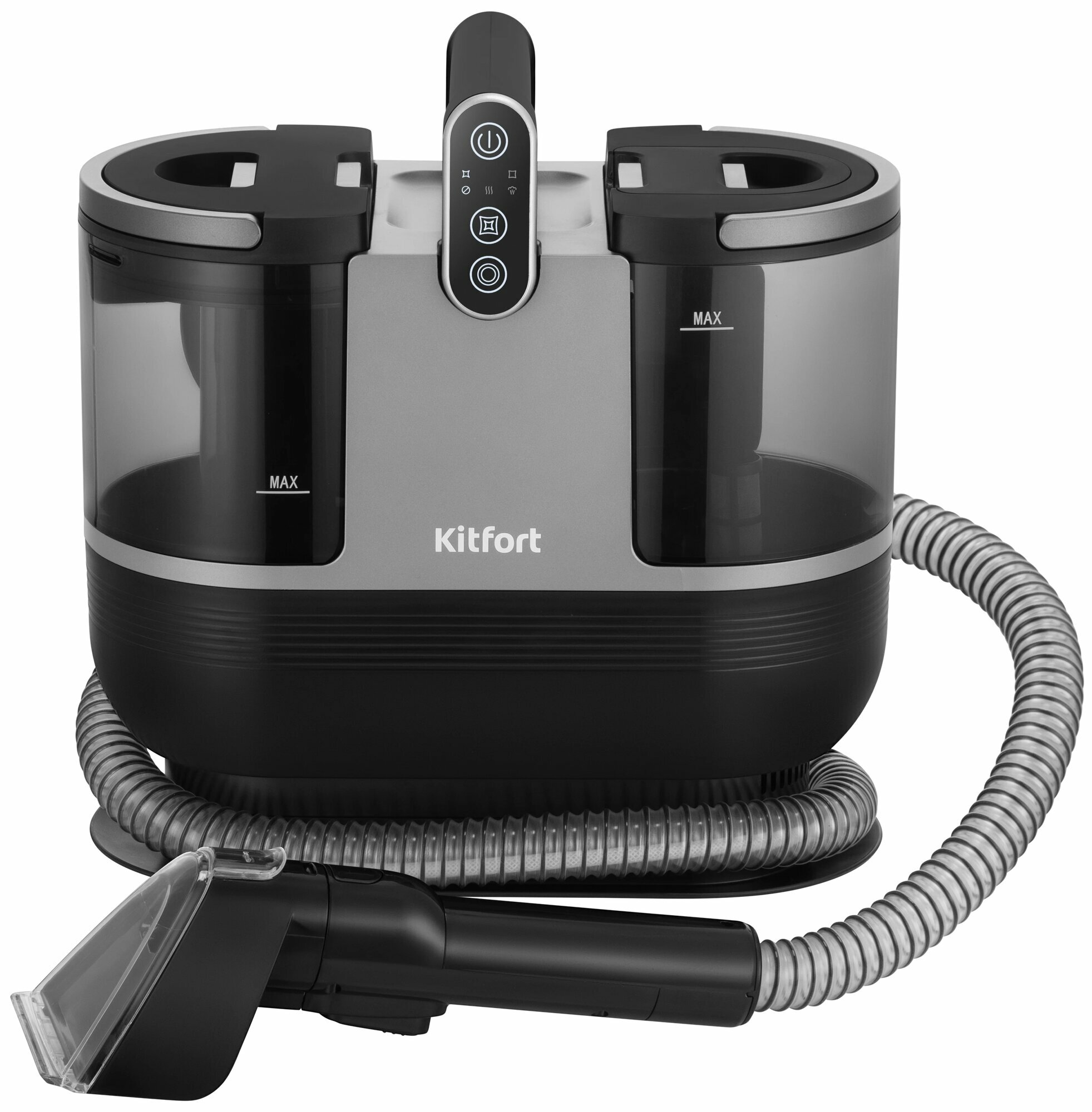 Моющие пылесосы Kitfort Пылесос моющий Kitfort KT-5323 Чёрно-серый