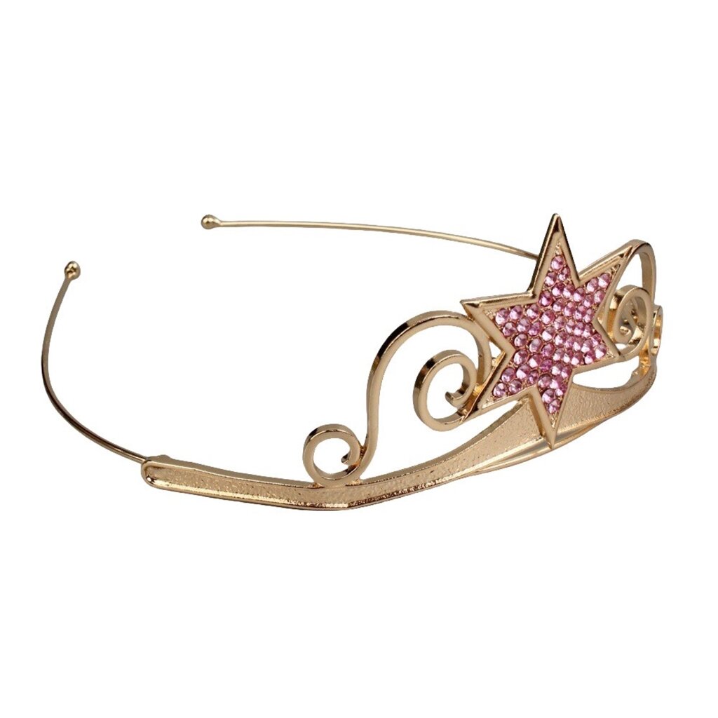 Аксессуары для волос в виде короны в виде шестиконечной звезды -Розовые Бриллианты