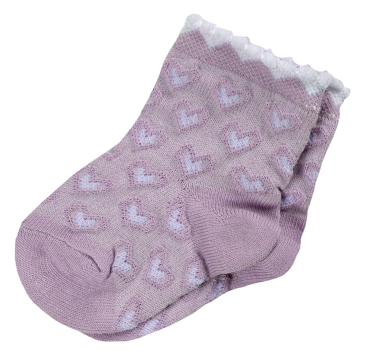 Носки Ажур с сердечками