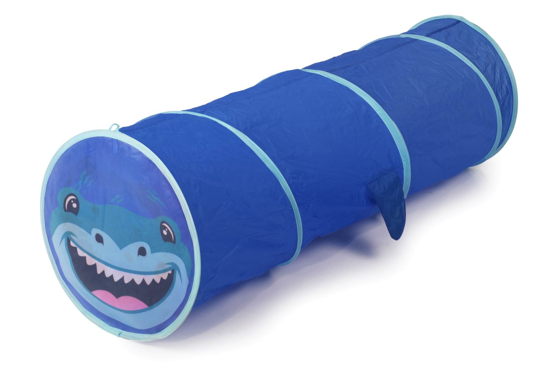 Игровой туннель "Акула" 148х46х46см, синий/салатовый, для активных игр