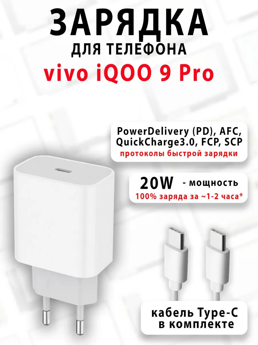 Зарядное устройство для телефона vivo iQOO 9 Pro