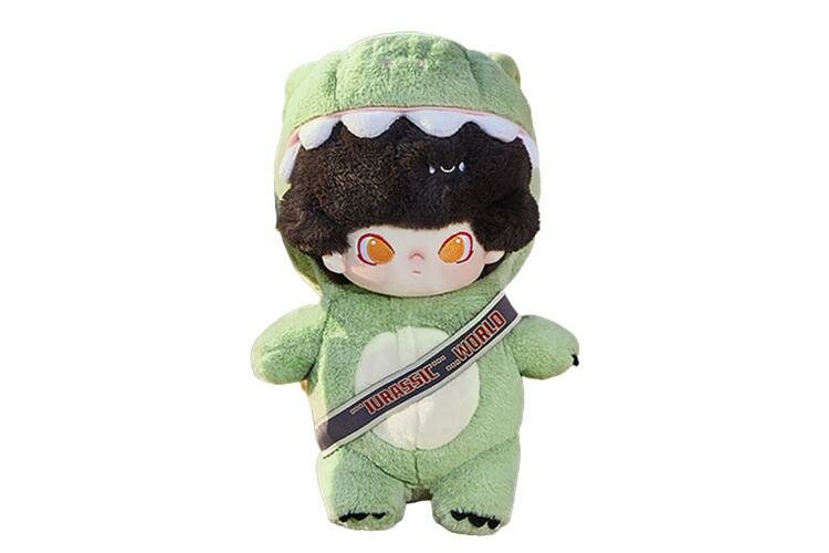 Коллекционная кукла унисекс POP MART Jurassic World DIMOO Oh, Cotton, зеленая, 25 см, Woo hoo