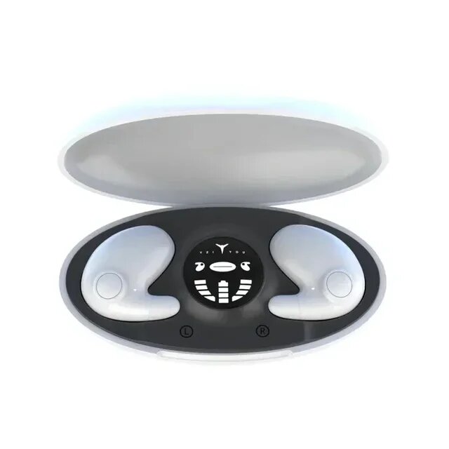 Невидимые беспроводные наушники для сна (TWS) с Bluetooth 5.3, скрытые наушники, водонепроницаемость IPX5 и шумоподавление для занятий спортом.