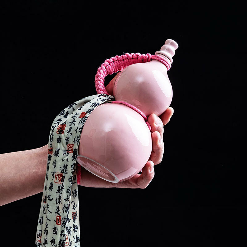 Керамическая бутылка для вина в форме тыквы, ретро-стиль, герметичная емкость для хранения вина, 500 мл, для домашнего погреба, пустая бутылка для вина.