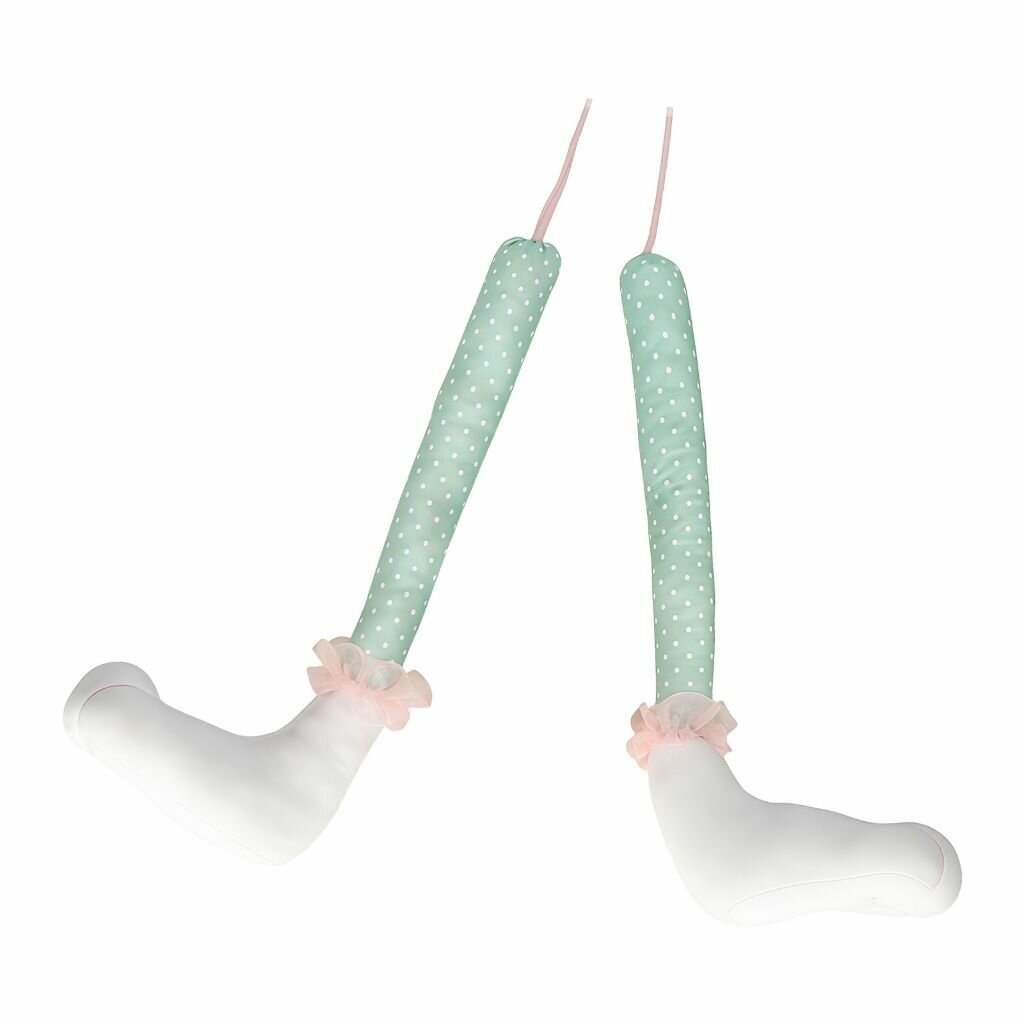 Праздничное украшение с подвеской в виде ножки Пасхального кролика-Зеленый