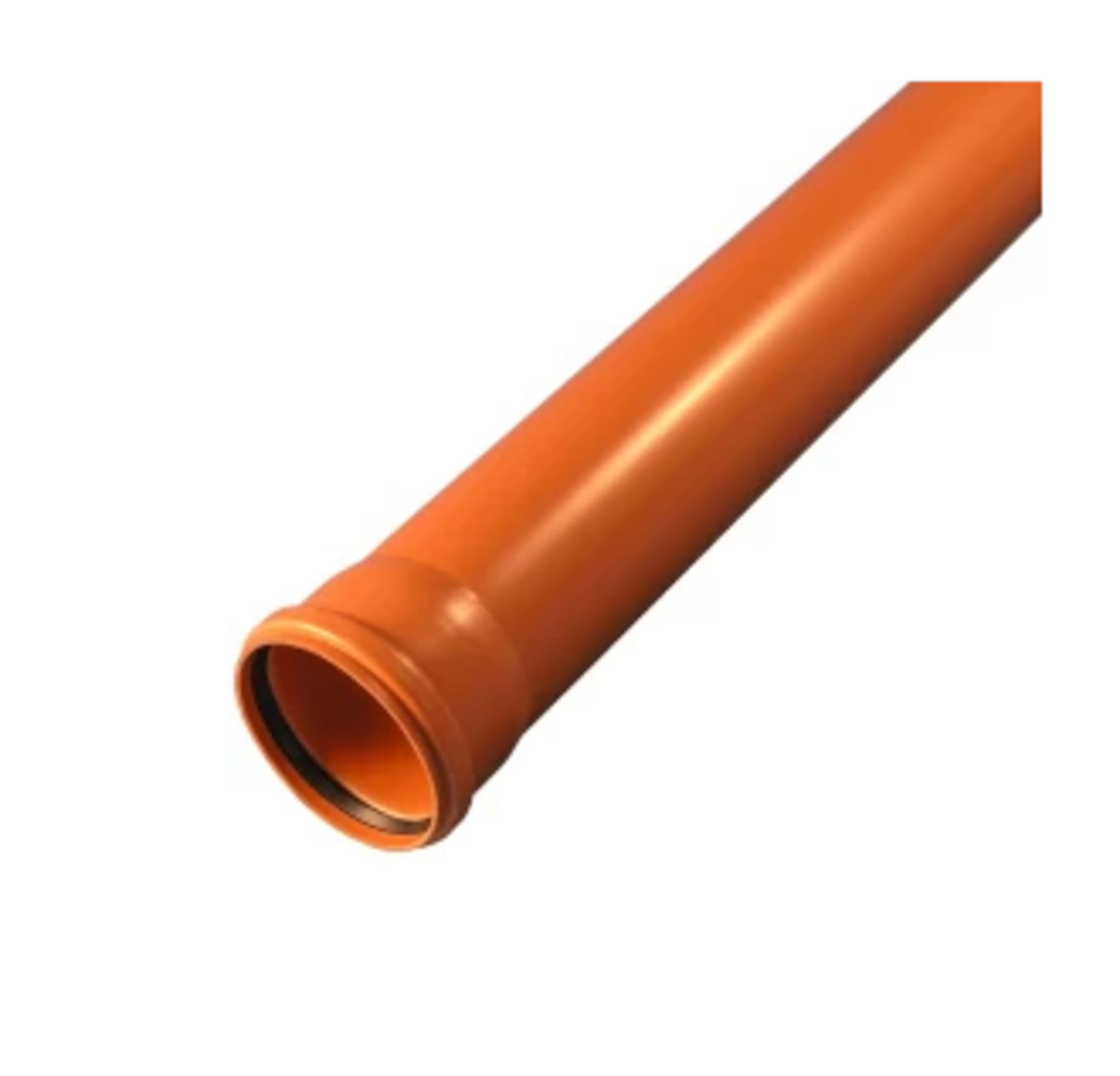 Труба НПВХ ф160/4,0мм L 3000мм Хемкор 25612 наружн. (кирпичный цвет)
