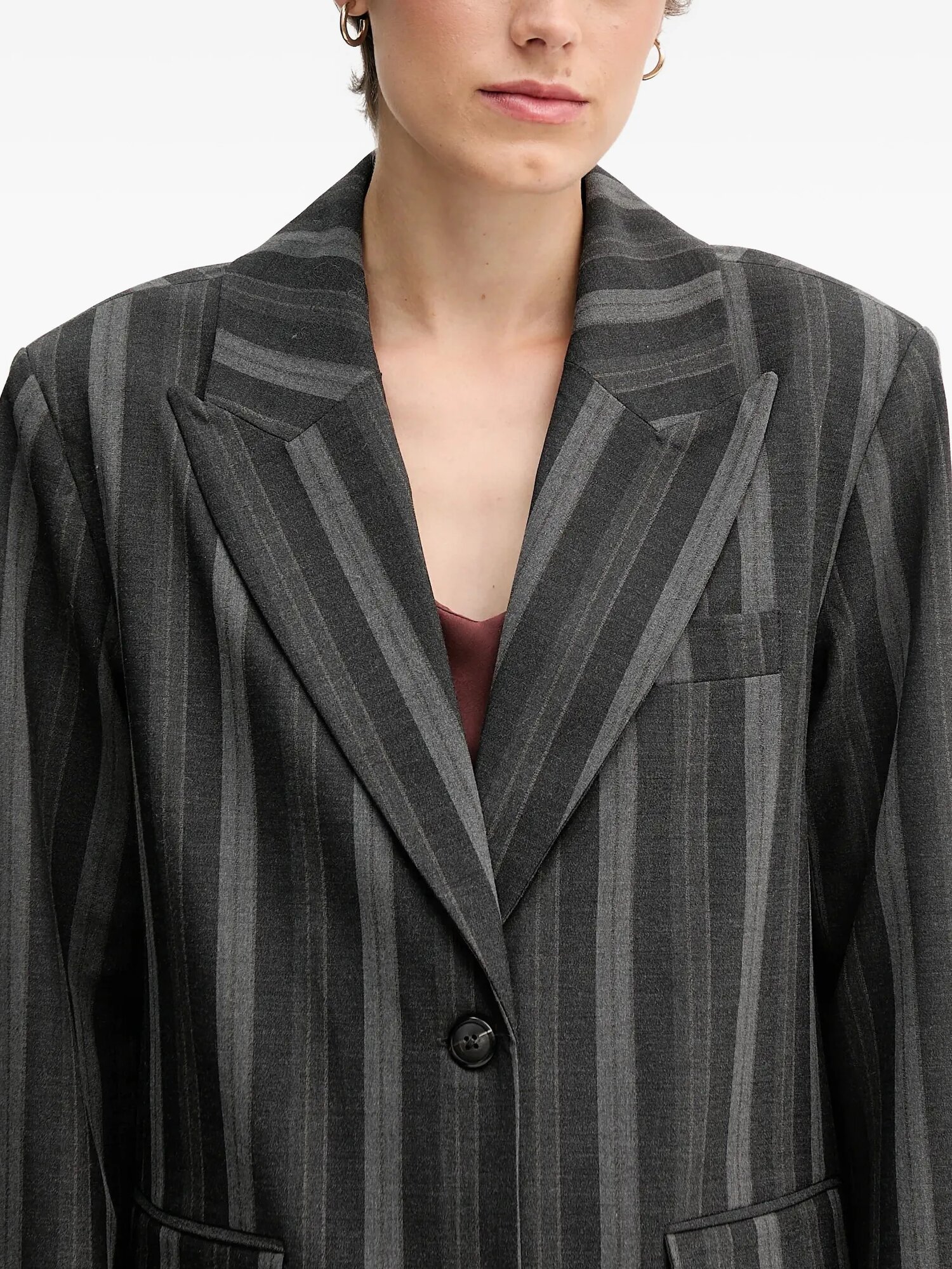 Рубашка Mos Mosh Striped button blazer, размер 38 — фото 1