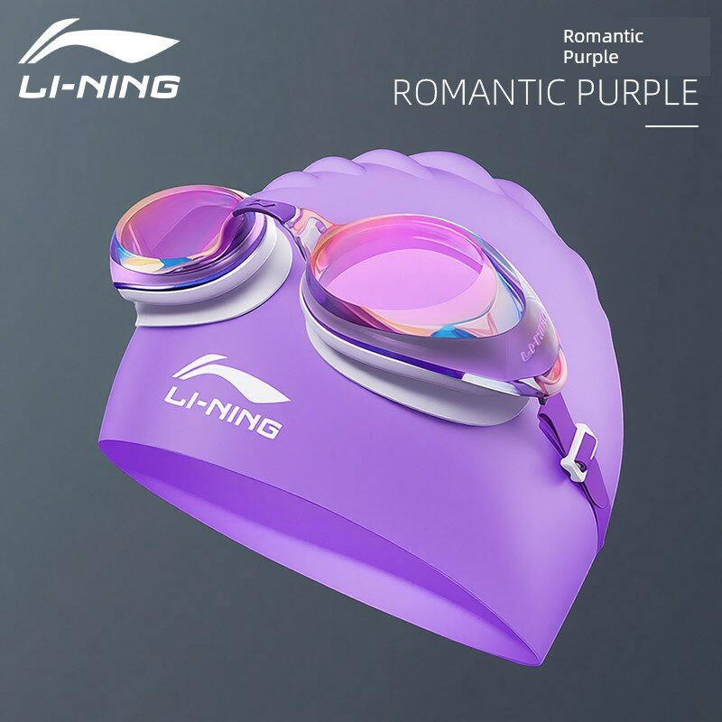 Очки для плавания Li Ning для женщин с диоптриями, высокой четкостью изображения, защитой от запотевания,