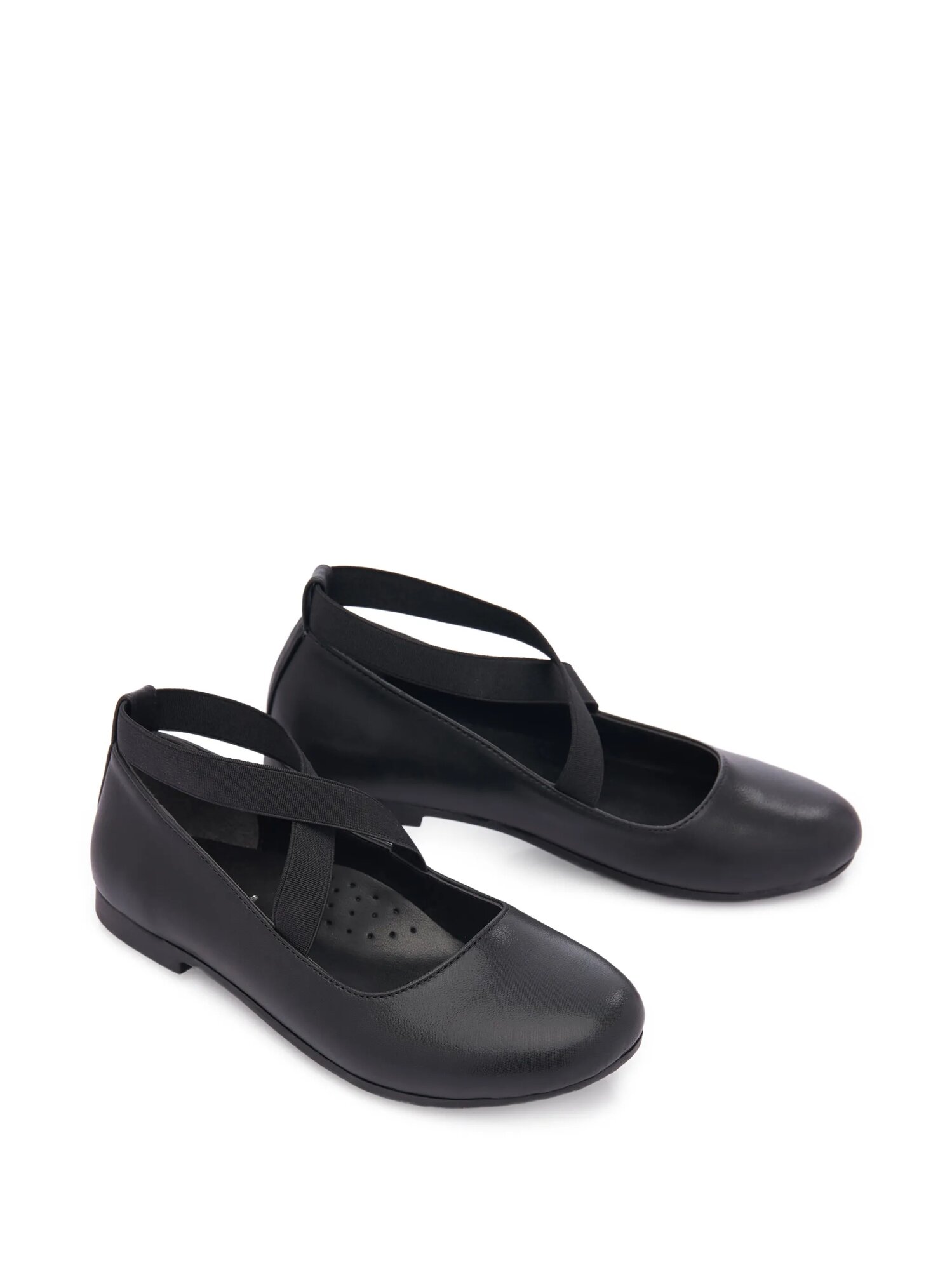 Балетки LA PERLA Cross-strap ballet flats, размер 23, , черный — фото 1