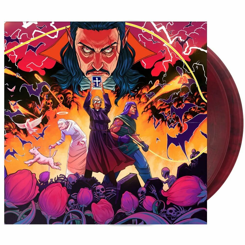 Vampire Survivors Vol.1 OST (Blood Splatter Red USA Limited Soundtrack) Цвет: Красный с Кровавыми Брызгами, Виниловая Пластинка Саундтрек