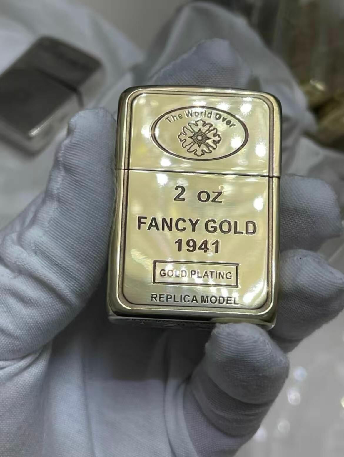Zippo, Серия "золотой кирпич", Чистая медь, пустая(без заправки)