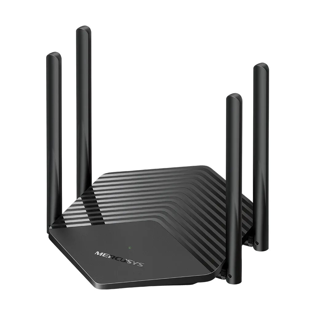 Wi-Fi роутер MERCUSYS MR80X, Wi-Fi 6, AX3000, 2.4/5ГГц, 3 LAN, черный