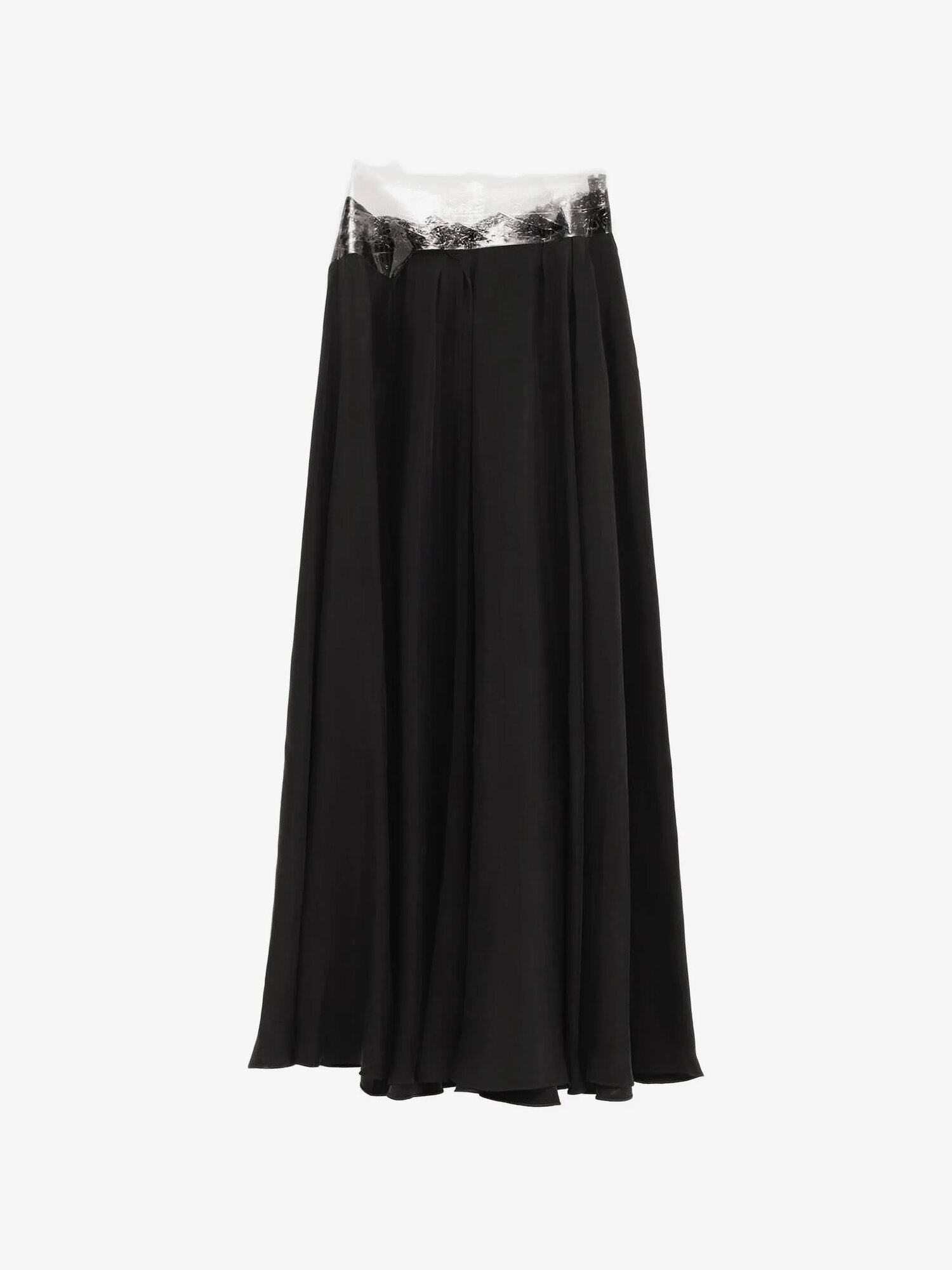 Юбка Lace-trim pleated maxi skirt