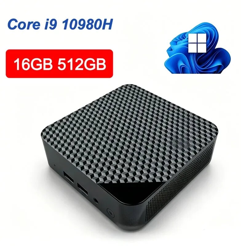 Мини-ПК Core i9 10980H 16GB 512GB, темно-синий