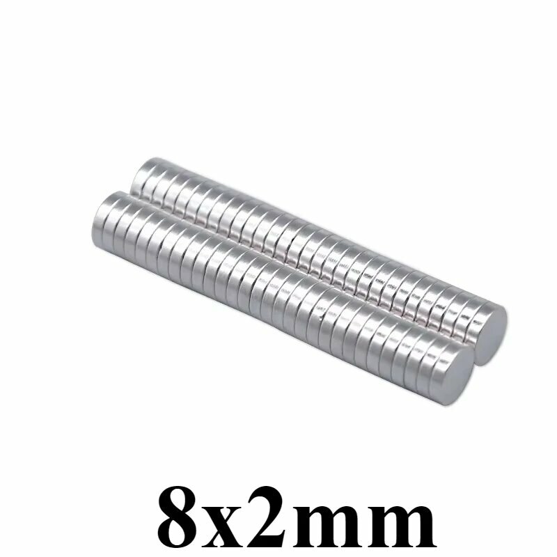 Круглый магнитный диск N35 8x2 мм 50pcs