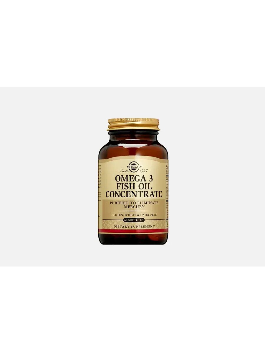 SOLGAR Omega-3 Fish Oil Concentrate 300 мг в капсулах