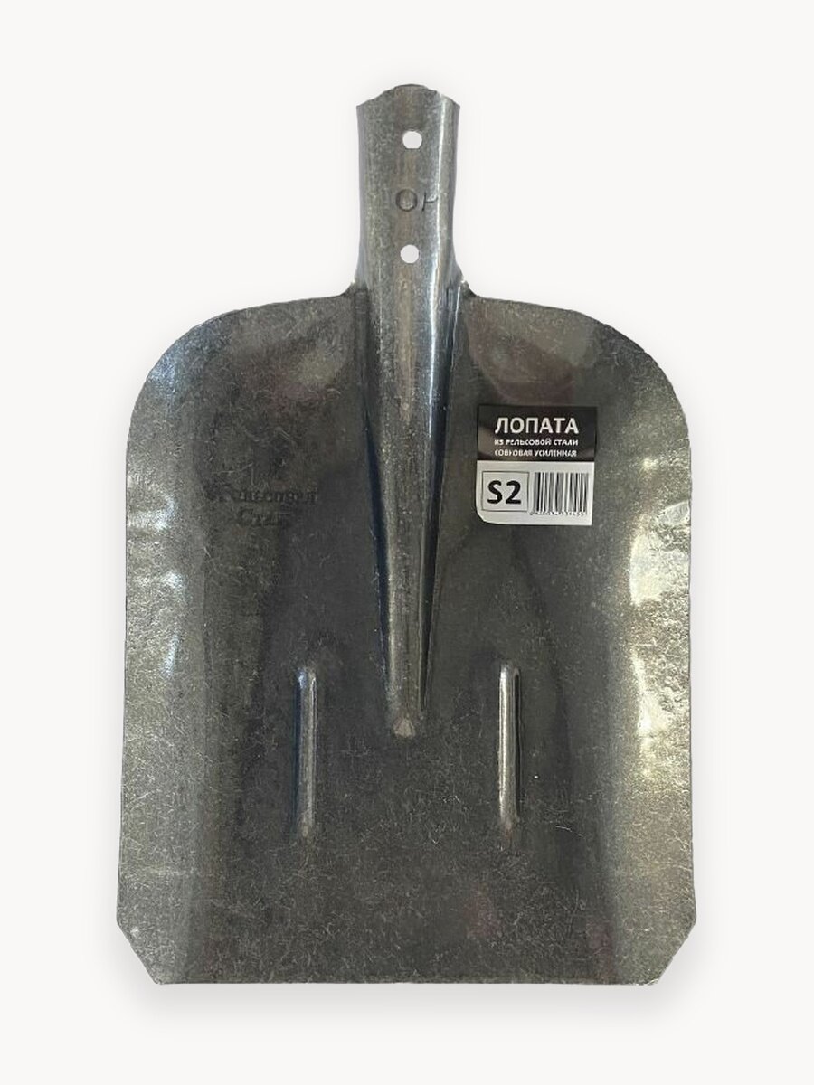 Лопата ТЕХпром БТМ S2, стальная, усиленная, без черенка, 25 см