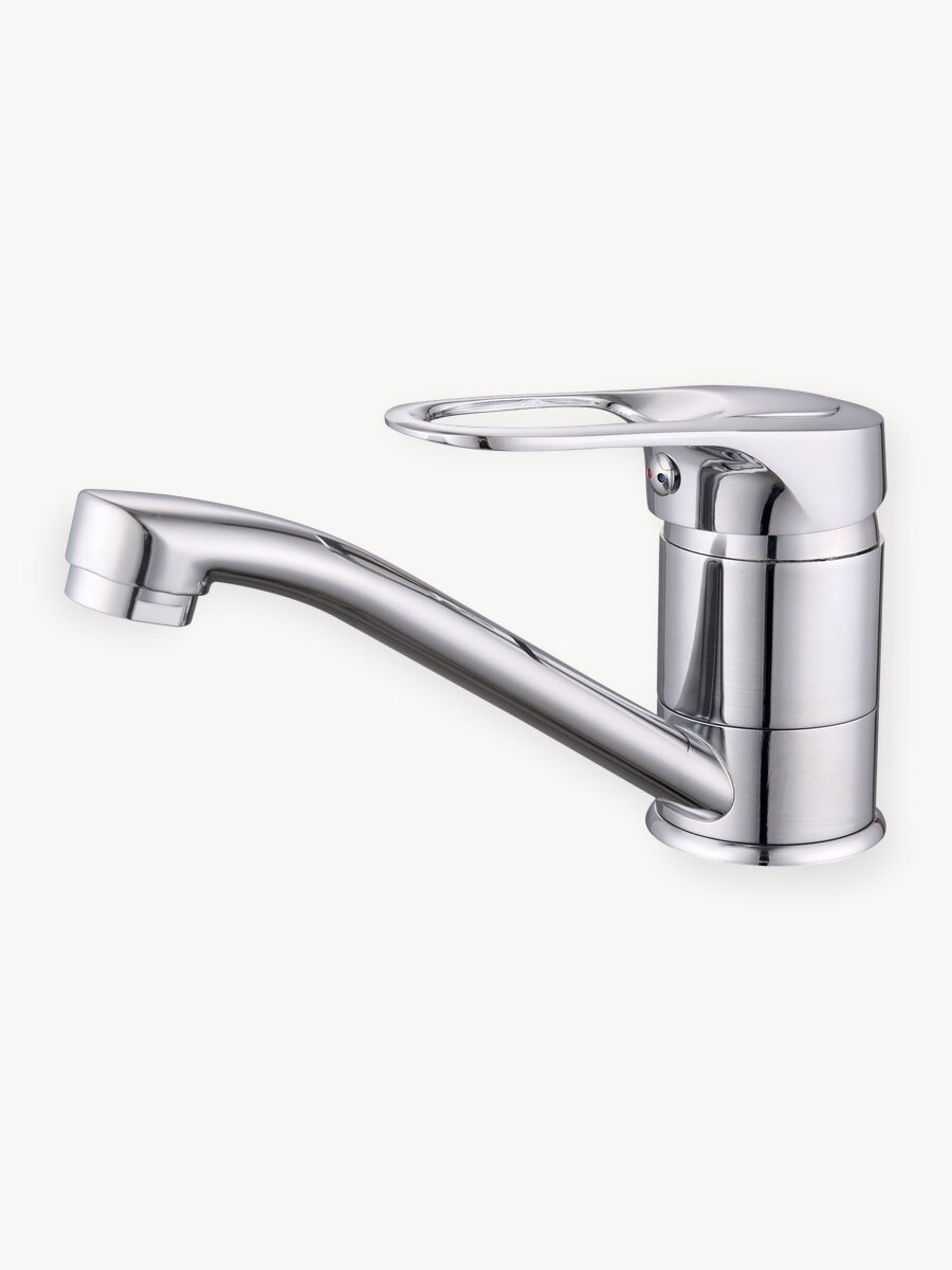 Смеситель для раковины умывальника ECONOCE EC0249 низкий, длинный, поворотный излив