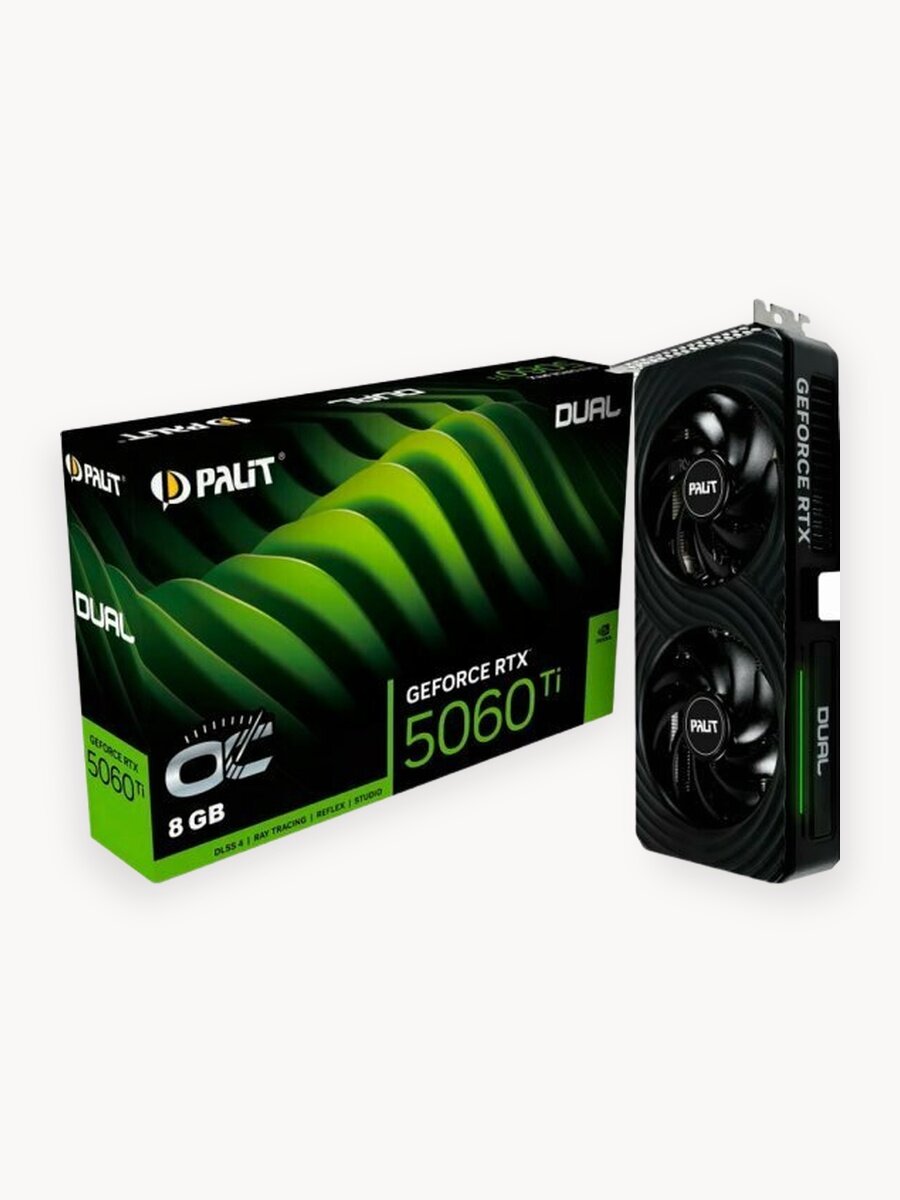 Видеокарта Palit GeForce RTX 5060 Ti DUAL OC 8G
