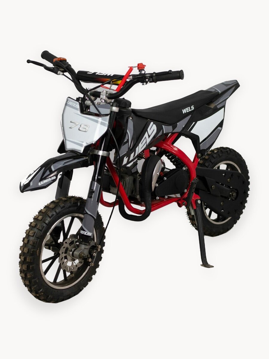 Питбайк WELS Mini Cross 2T, детский, черный