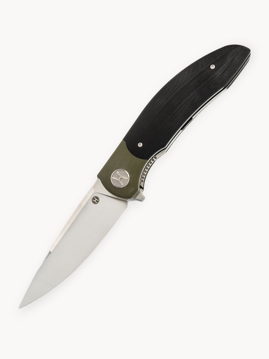 Складной нож Honor Tirex Black, высоколегированная сталь, 110 мм, черный, зеленый