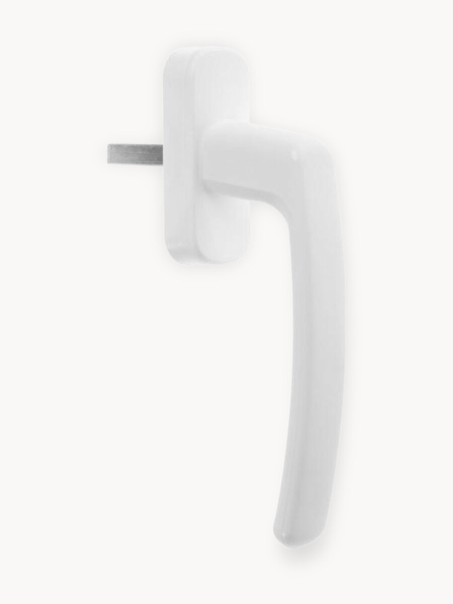 Ручка Master, для ПВХ окон, съемная, металл/пластик, односторонняя, белая