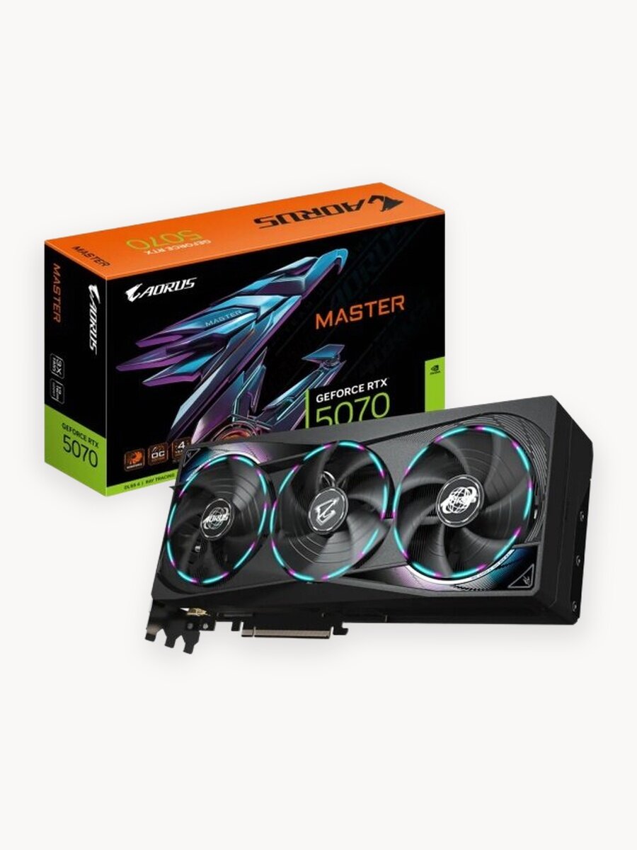 Видеокарта Gigabyte GeForce RTX 5070 AORUS MASTER 12G
