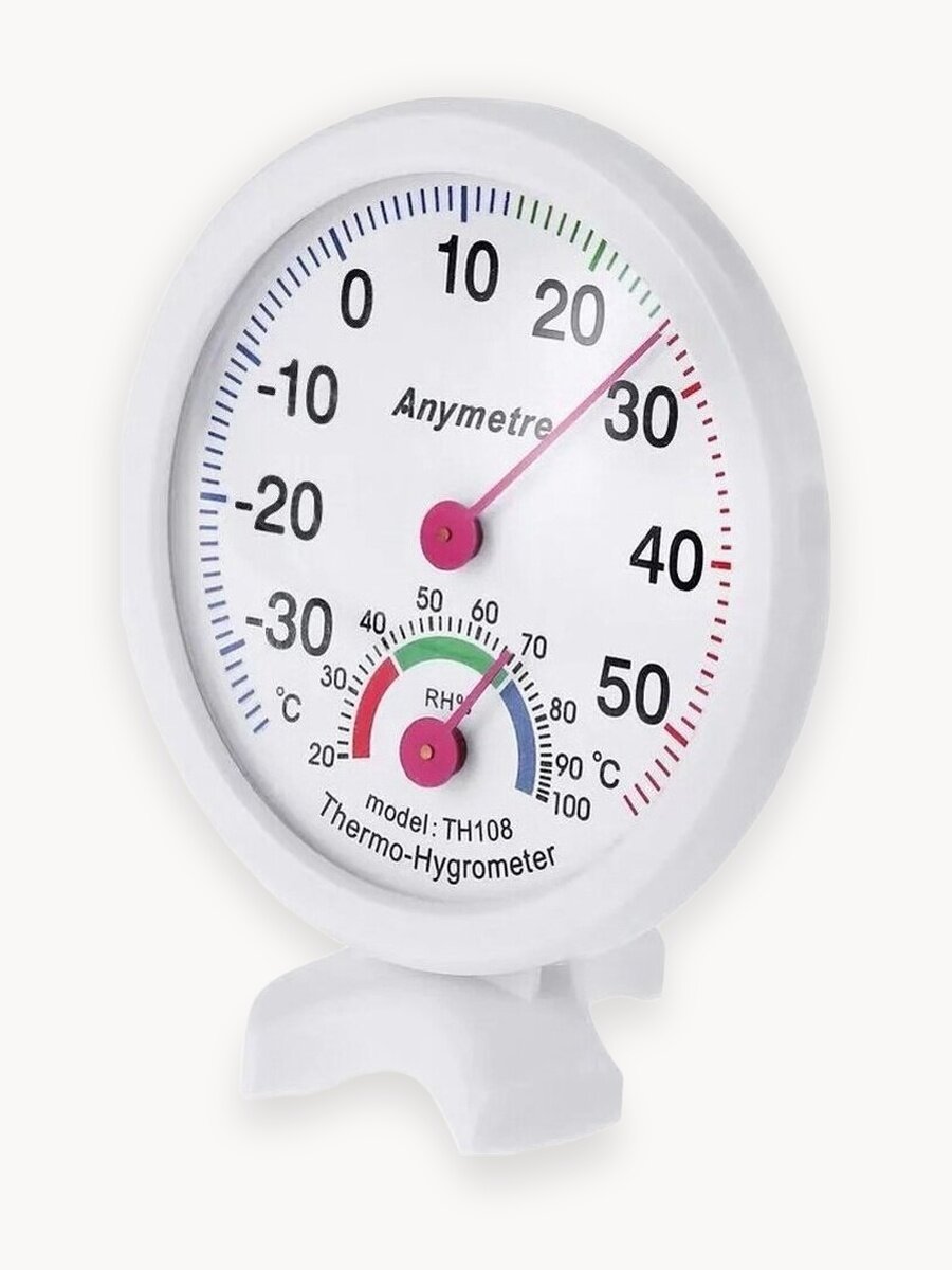 Механический термометр с гигрометром TH108