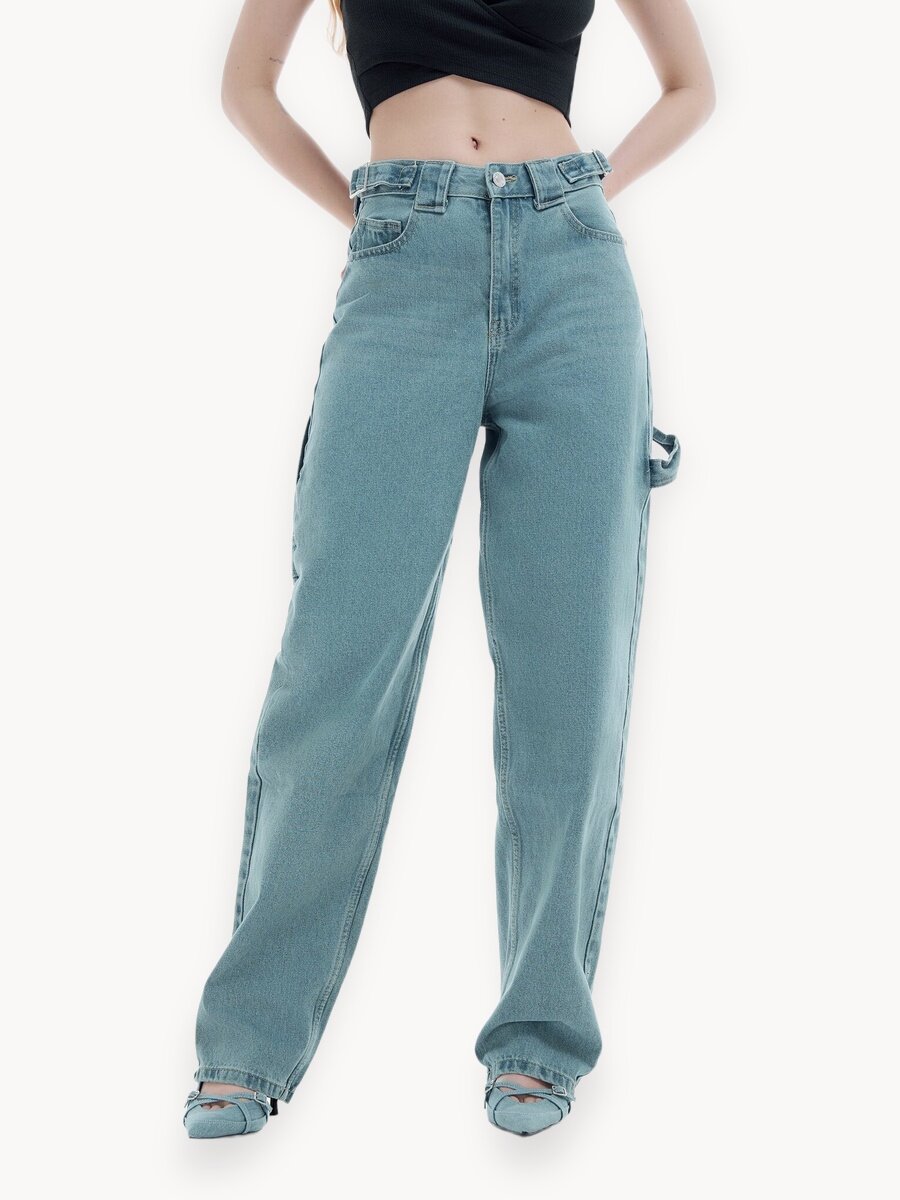 Джинсы багги 