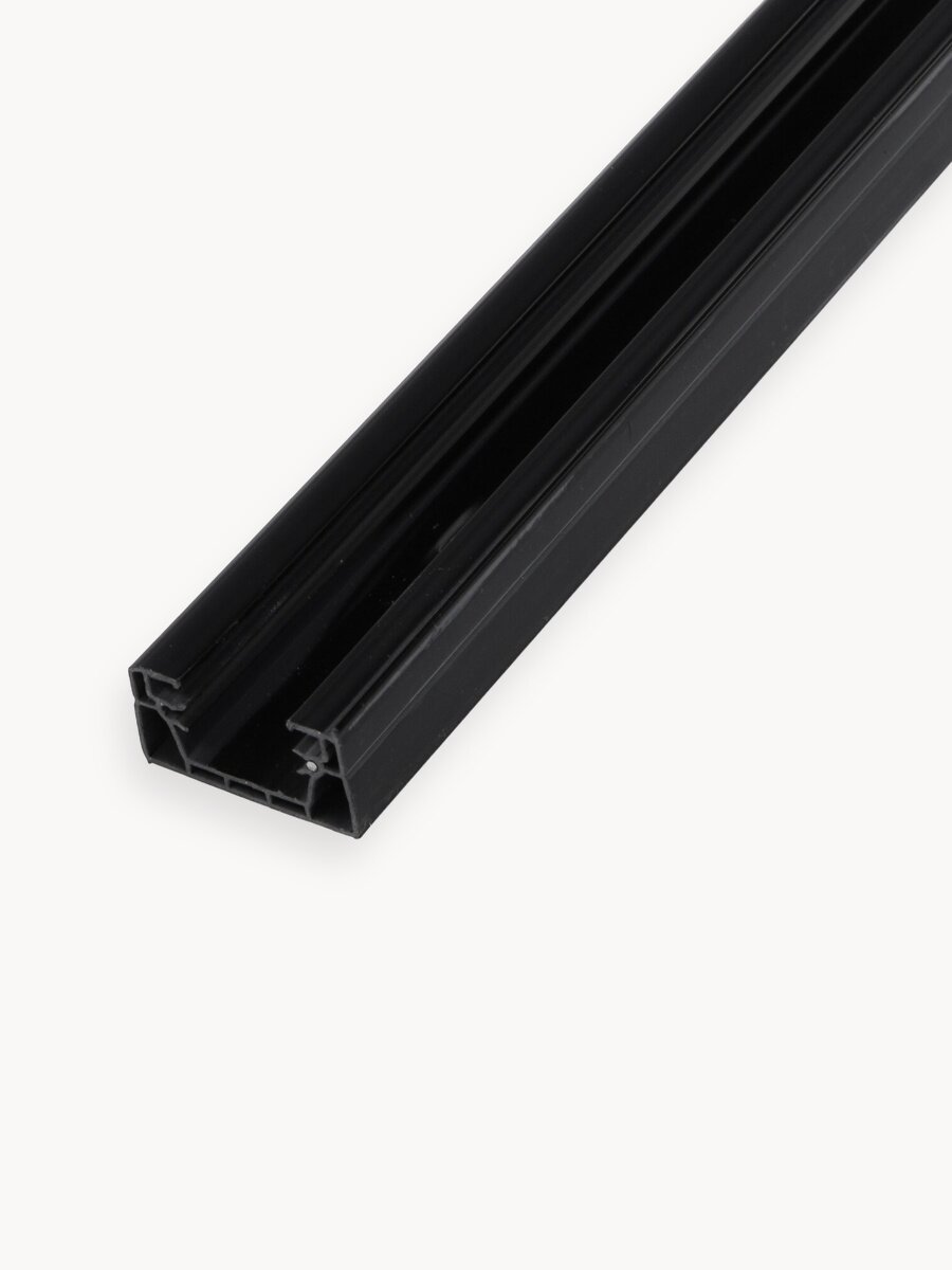 Шинопровод Сима-Ленд TR-12B 2TRA 2м чёрный, однофазный, накладной, усиление, матовый