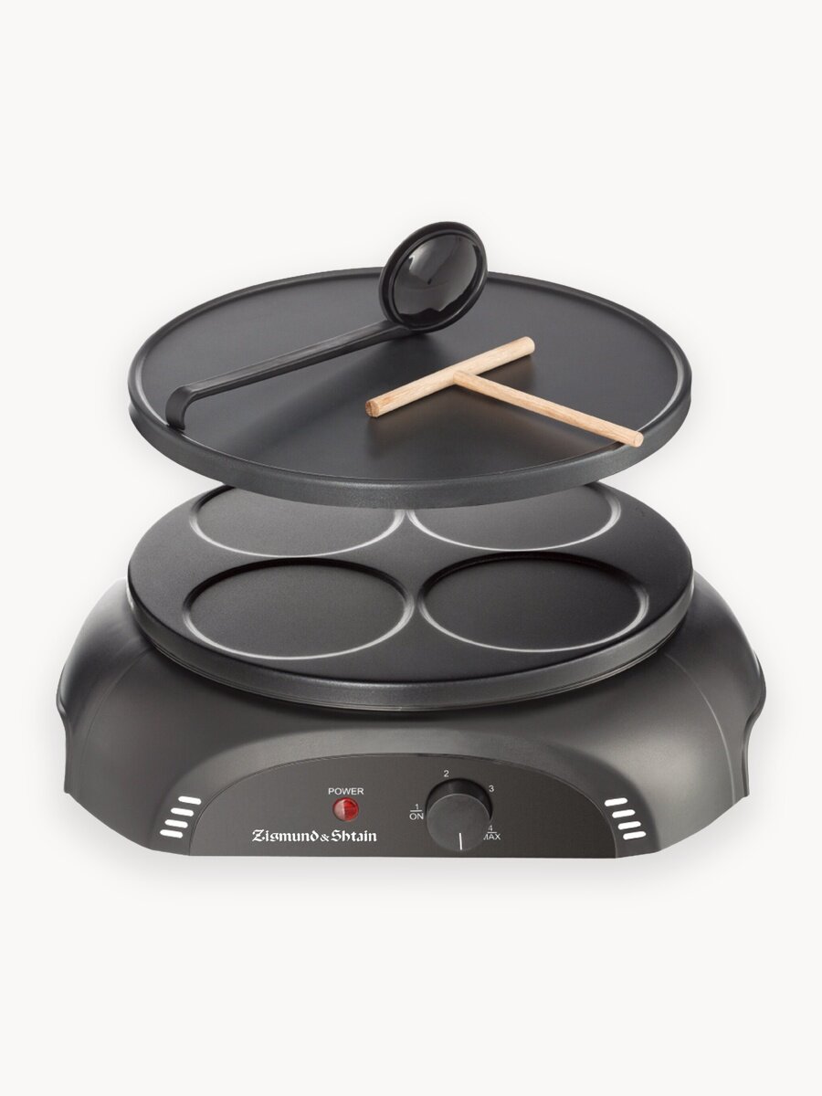 Электрическая блинница Zigmund & Shtain ZGP-621, 1200 Вт, черный