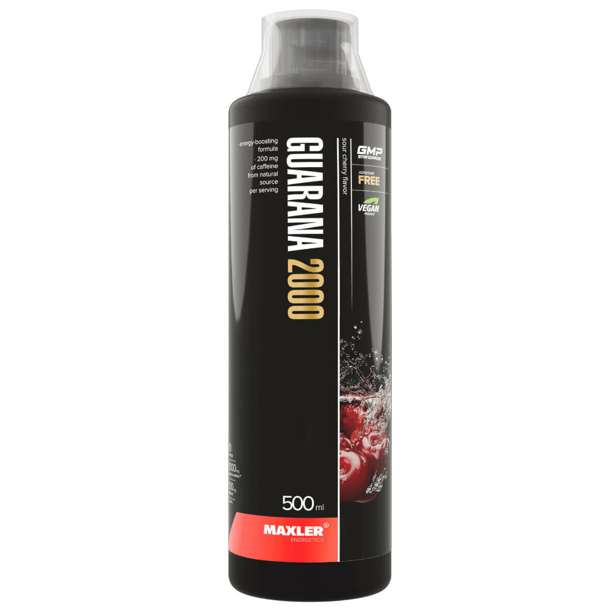 Гуарана Guarana 2000, вкус Кислая вишня, 500 мл, MAXLER