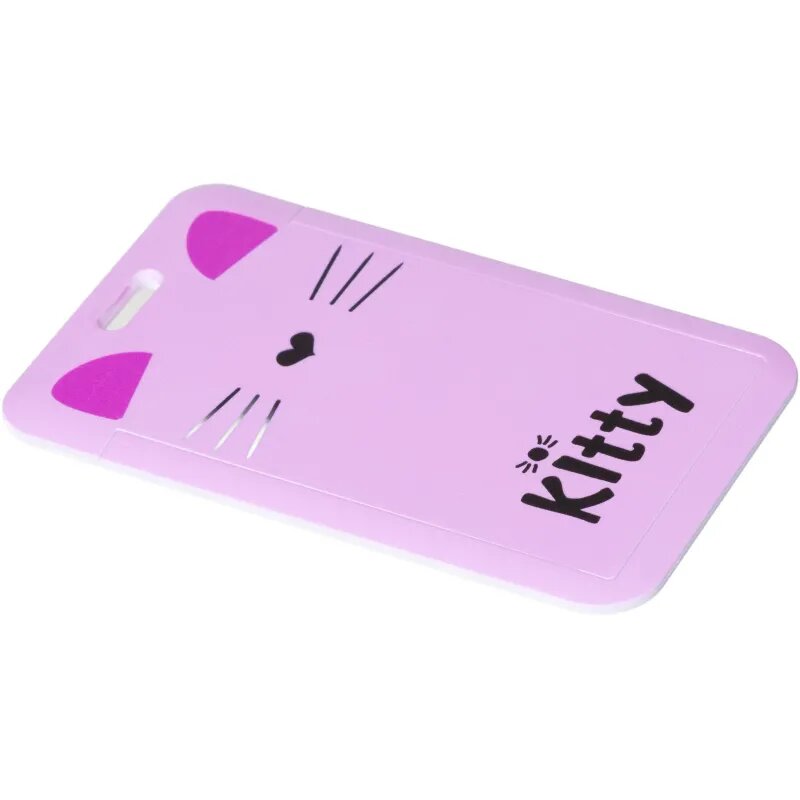 Бейдж с тесьмой Комус Класс 110x68мм вертикальный Китти 1920629