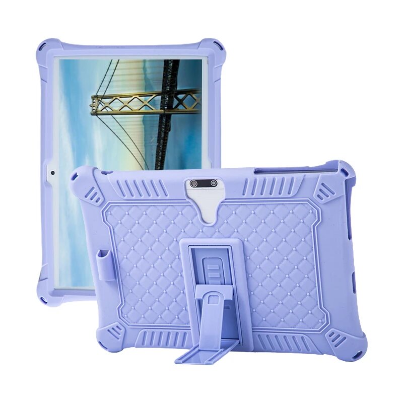 Силиконовый чехол для планшета 10.1", универсальный Purple