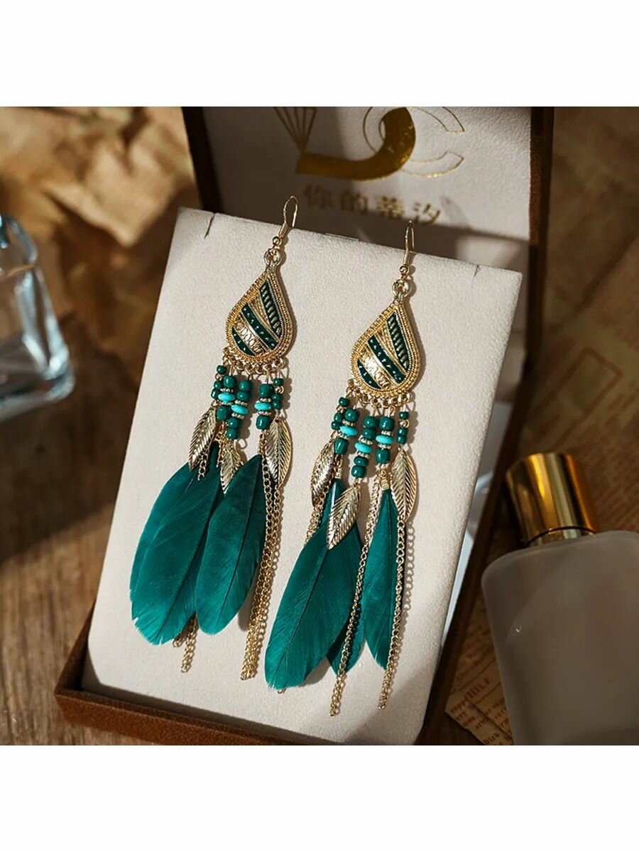 Серьги, искусственный камень