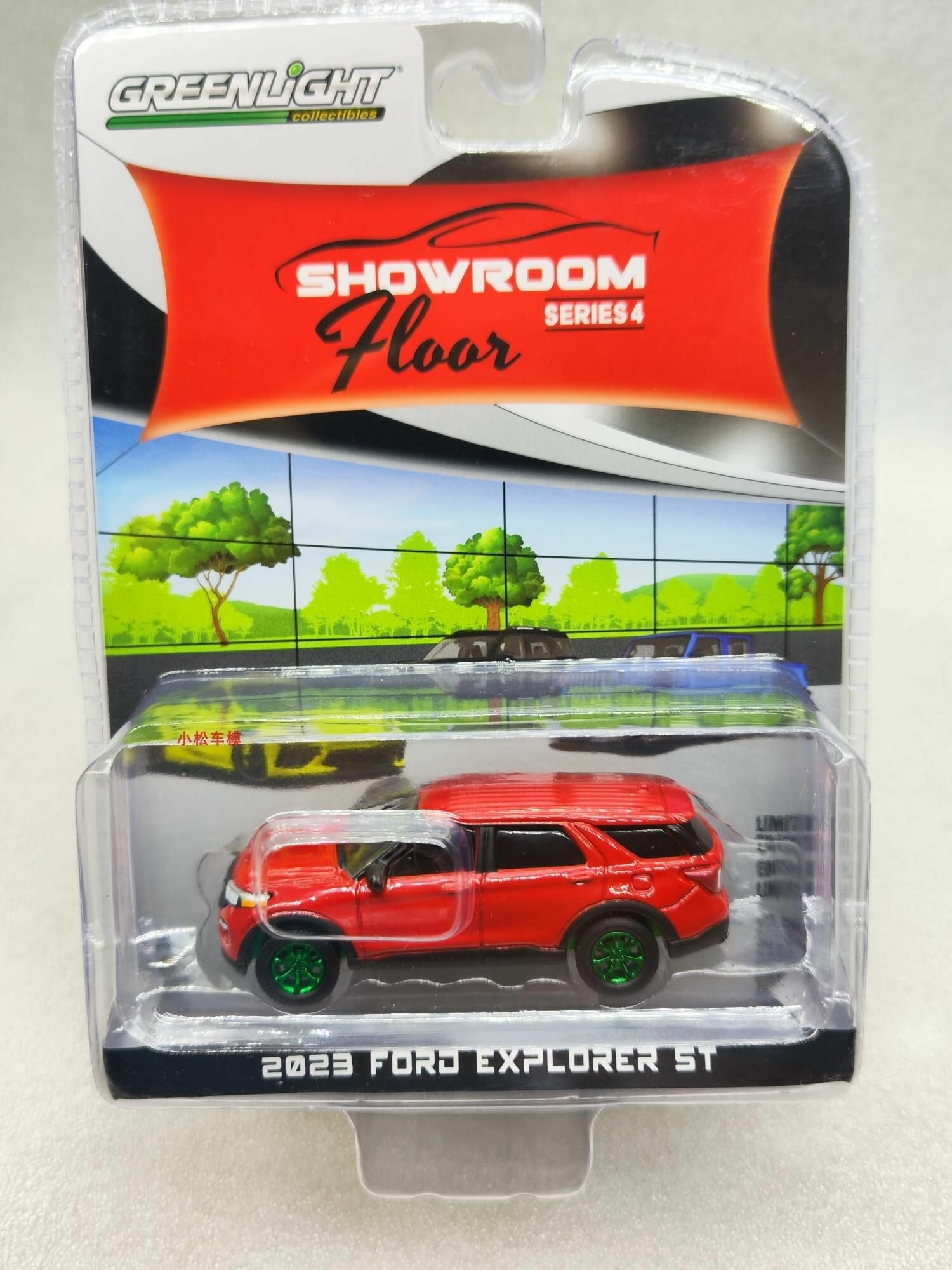 Машинка GreenLight 1/64 2023 Ford Explorer ST Green machine Special Die-cast Alloy Car Model Collection Toy Gift