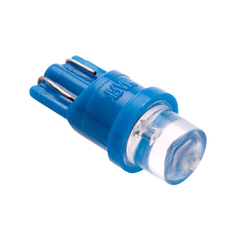 Лампа светодиодная А12-5 (T10-1LED) маяк бесцокольная синяя (артикул 12T10-B)