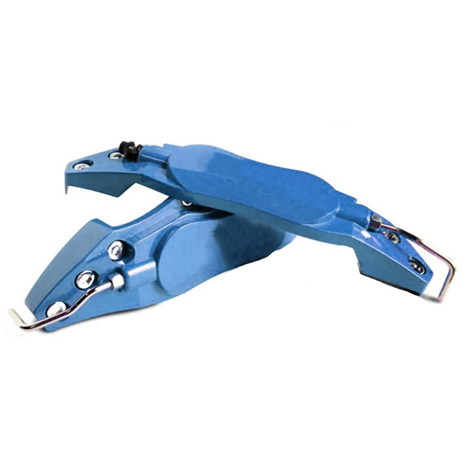 Универсальные защитные накладки на суппорт из прочного алюминиевого сплава для автомобиля, синие, большие.