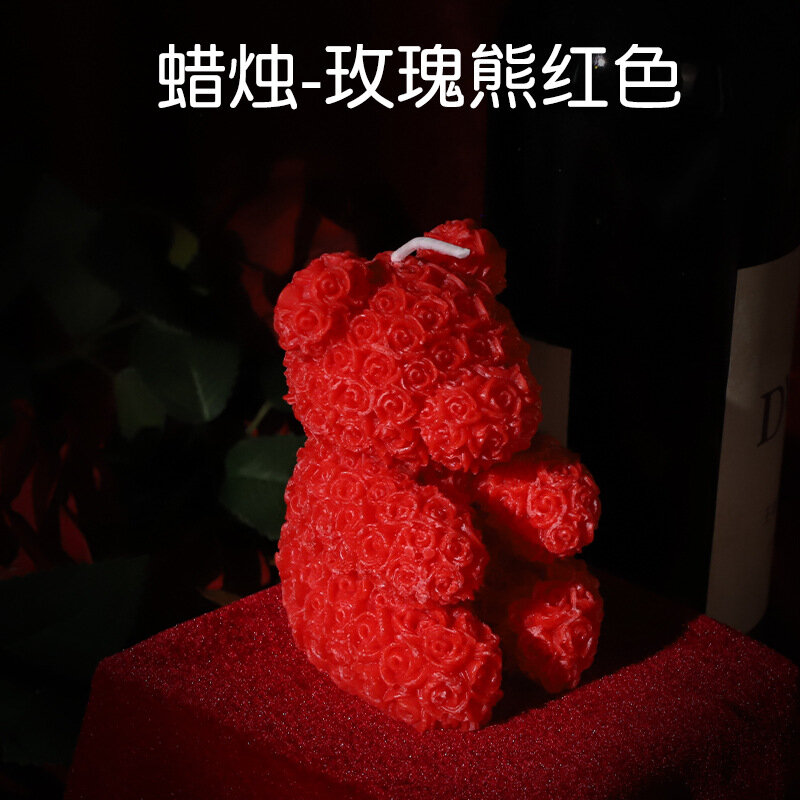 Jiuai взрослые секс-игрушки роза медведь низкотемпературная свеча пара sm соевый воск капельный ароматерапевтическая свеча обучение