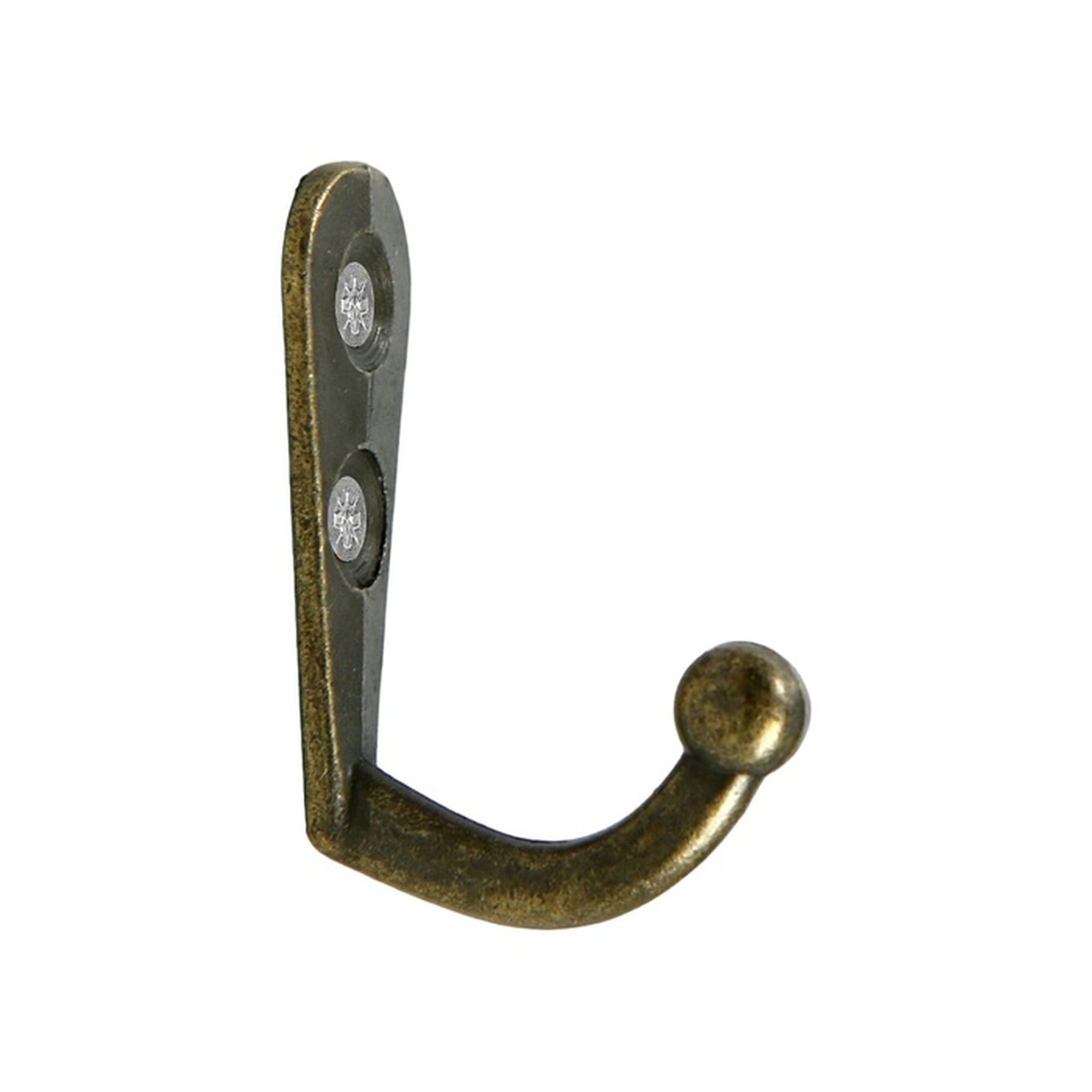 Крючок мебельный Тундра TKO001, металлический, цвет бронза, 5 штук