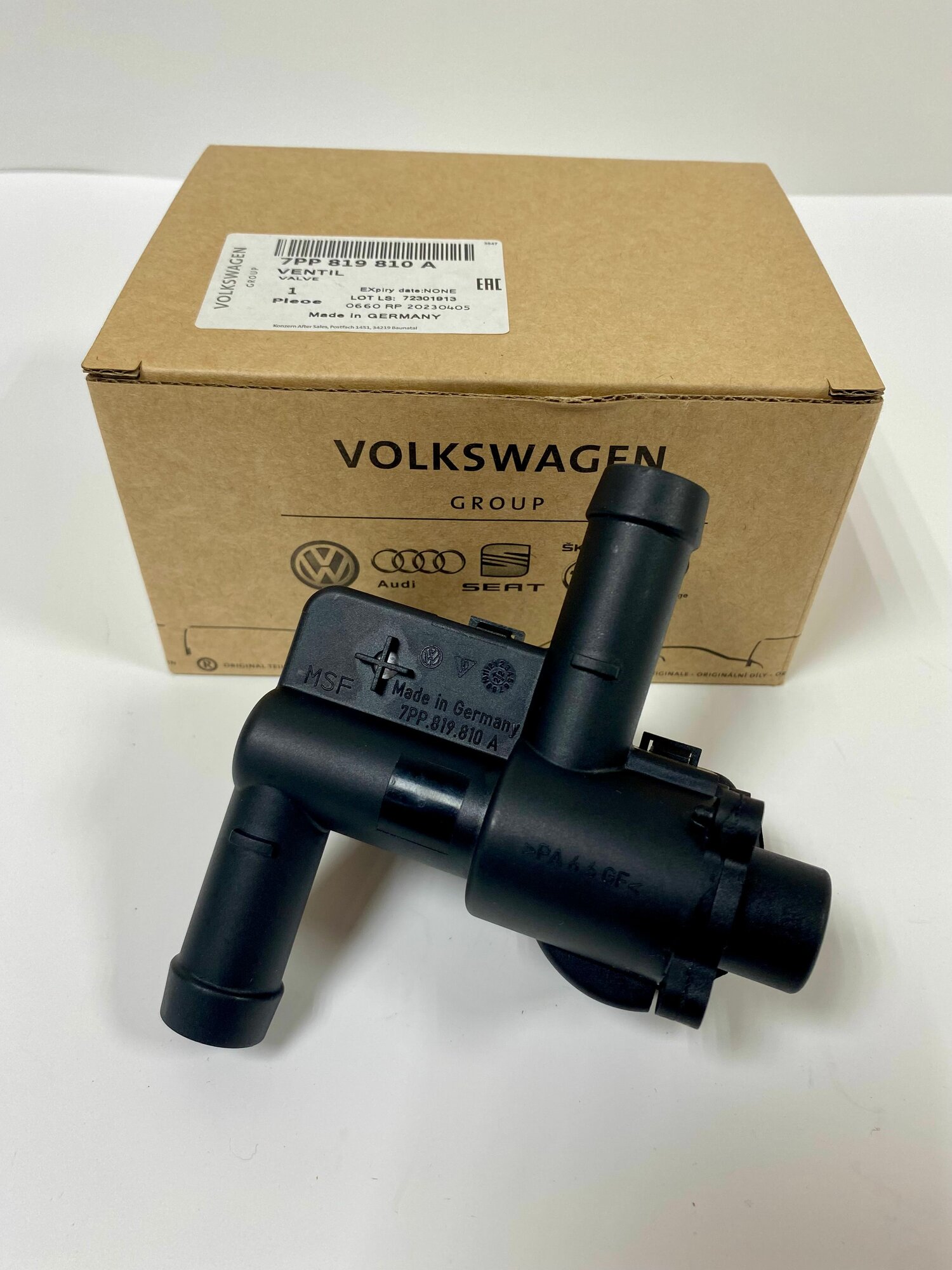 Клапан отопителя VAG (VW/Audi/Skoda/Seat) арт.7PP819810A, 1шт.