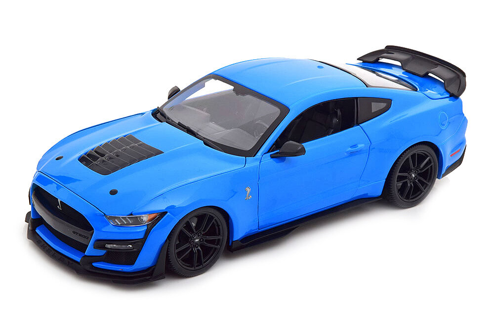 Модель коллекционная MAISTO Ford mustang shelby GT500 2020 blue / форд мустанг шелби синий