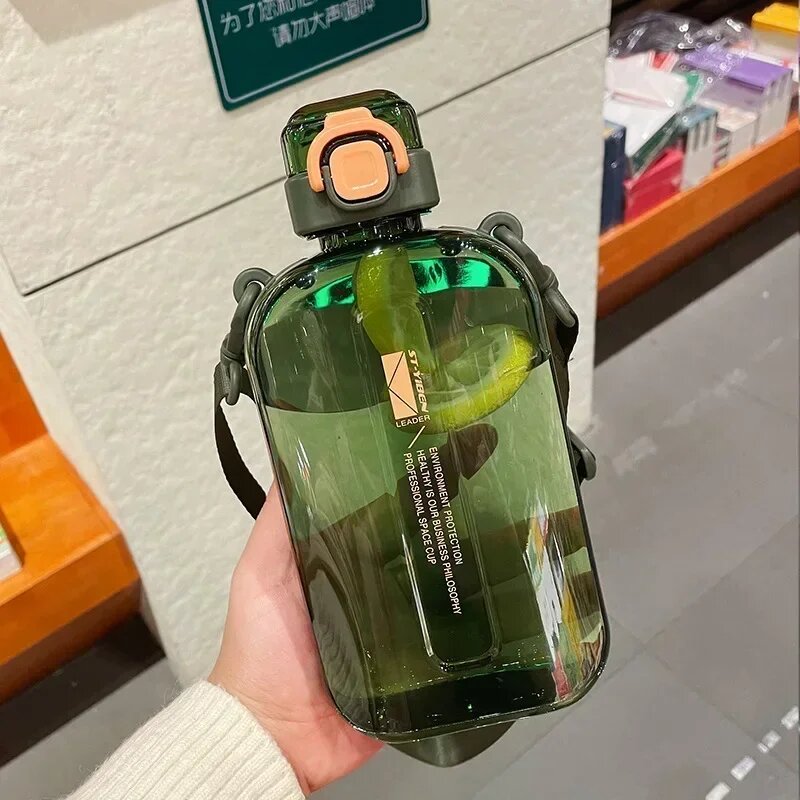 SMHXIANGQIANJIN плоская бутылка для воды 750 мл Style 1 Green